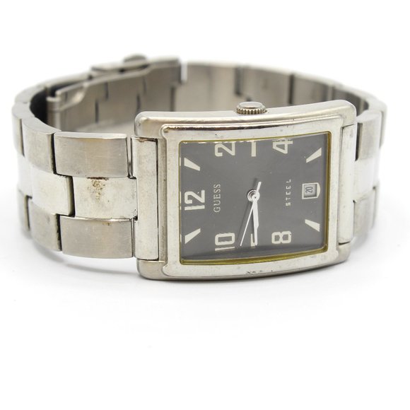 Guess | Accessories | Vintage Guess Squareface Stainless Steel Water ...